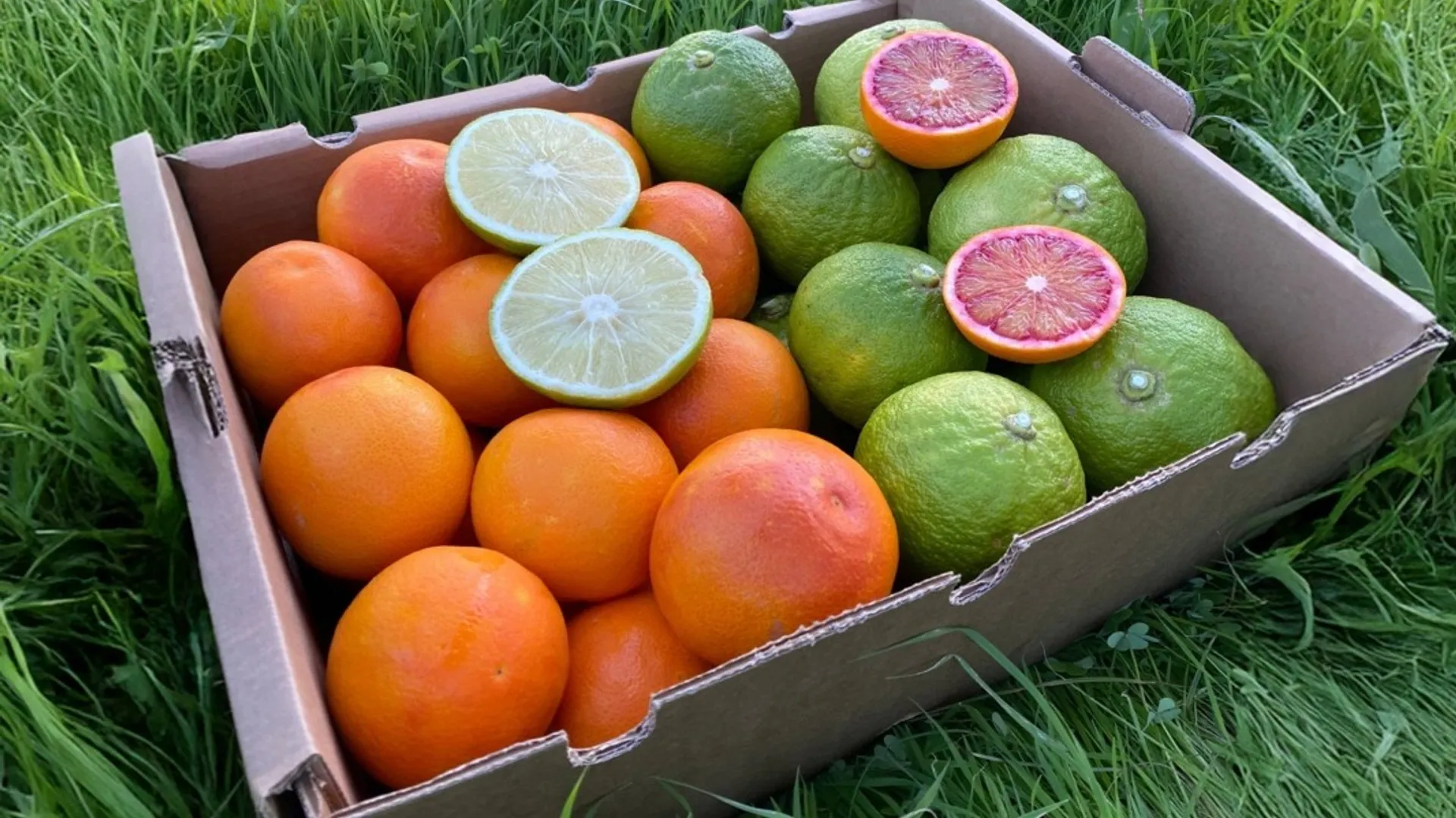Organic Other citrus fruits & Blood oranges mixed box in season from ...